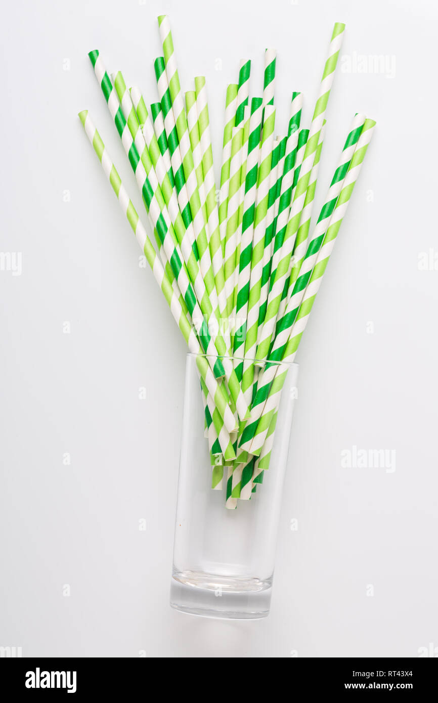 Eco-friendly paper straws Stock Photo - Alamy