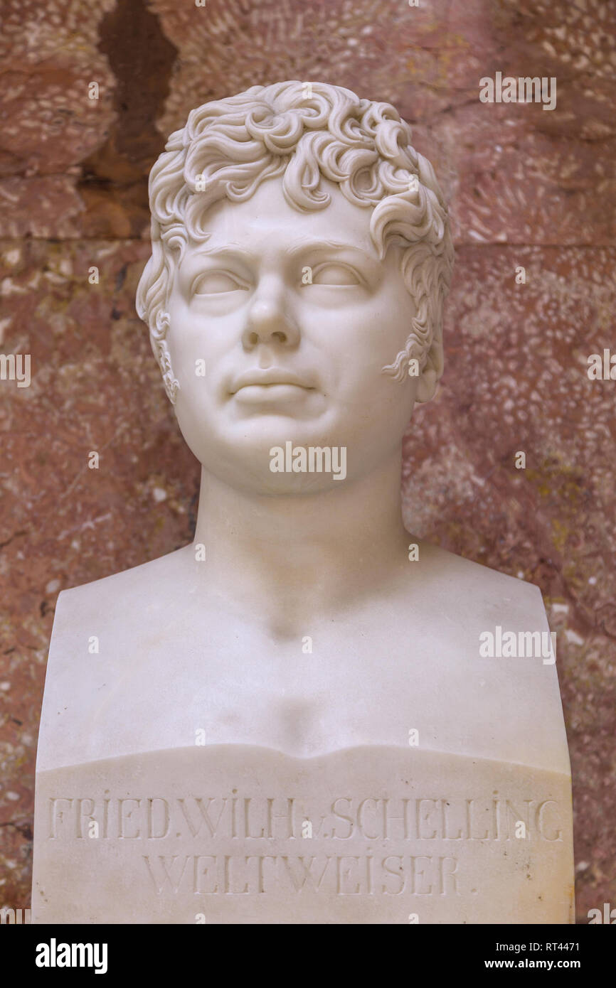 Friedrich Wilhelm Joseph Schelling, German philosopher, bust, Walhalla ...