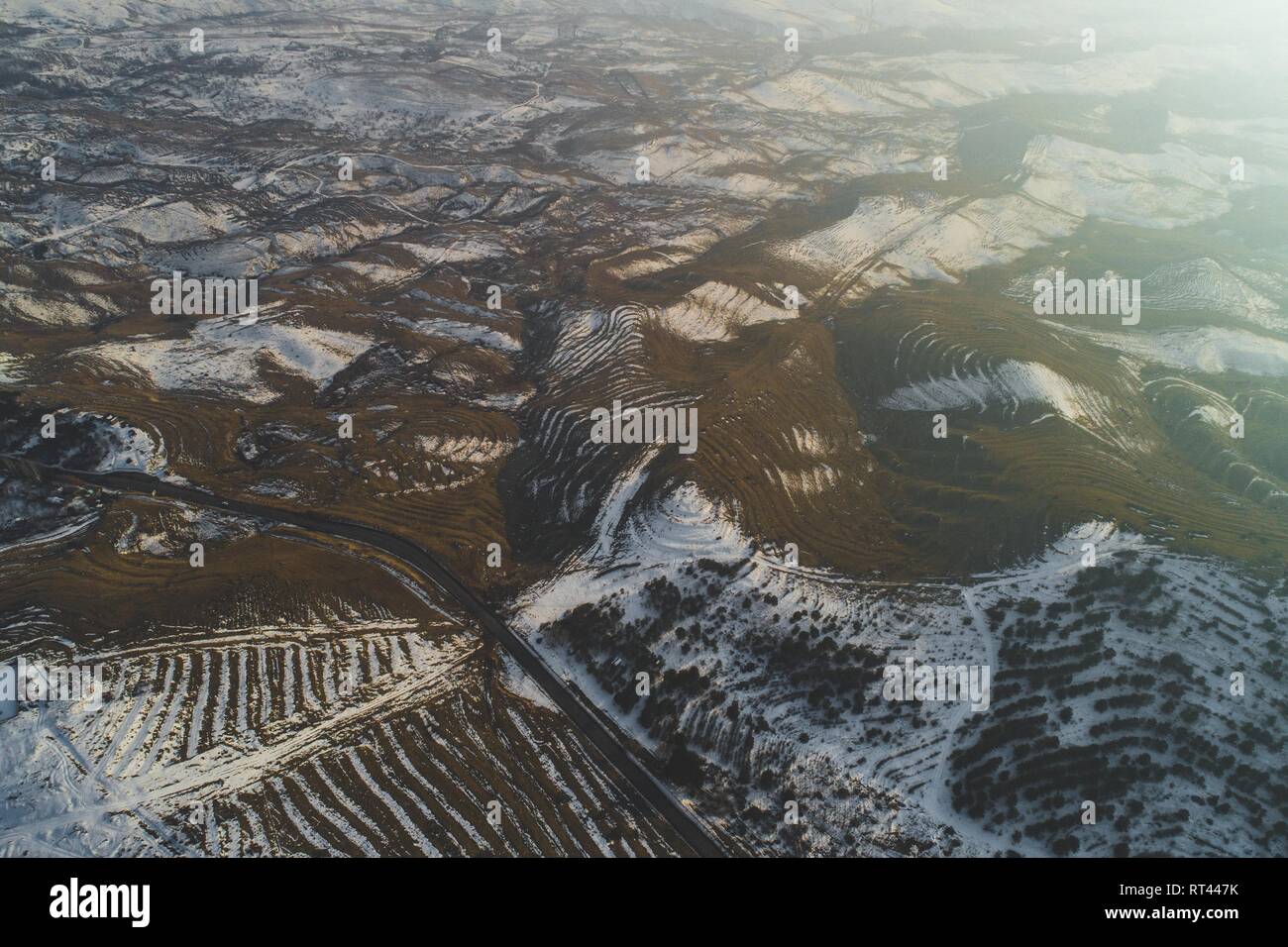 Beautiful snowy hills Stock Photo - Alamy