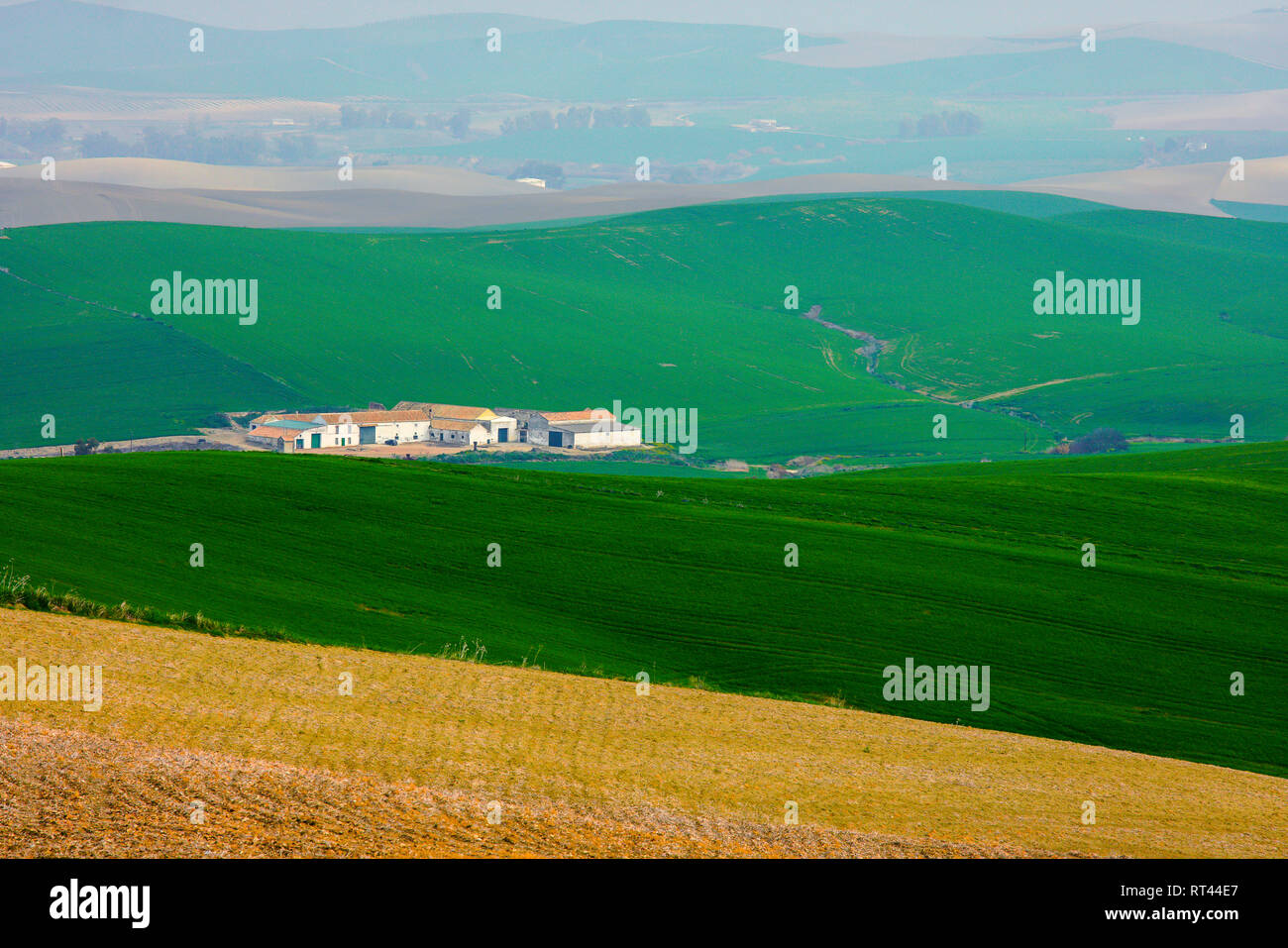 Elevated view of rolling landscape hi-res stock photography and images ...