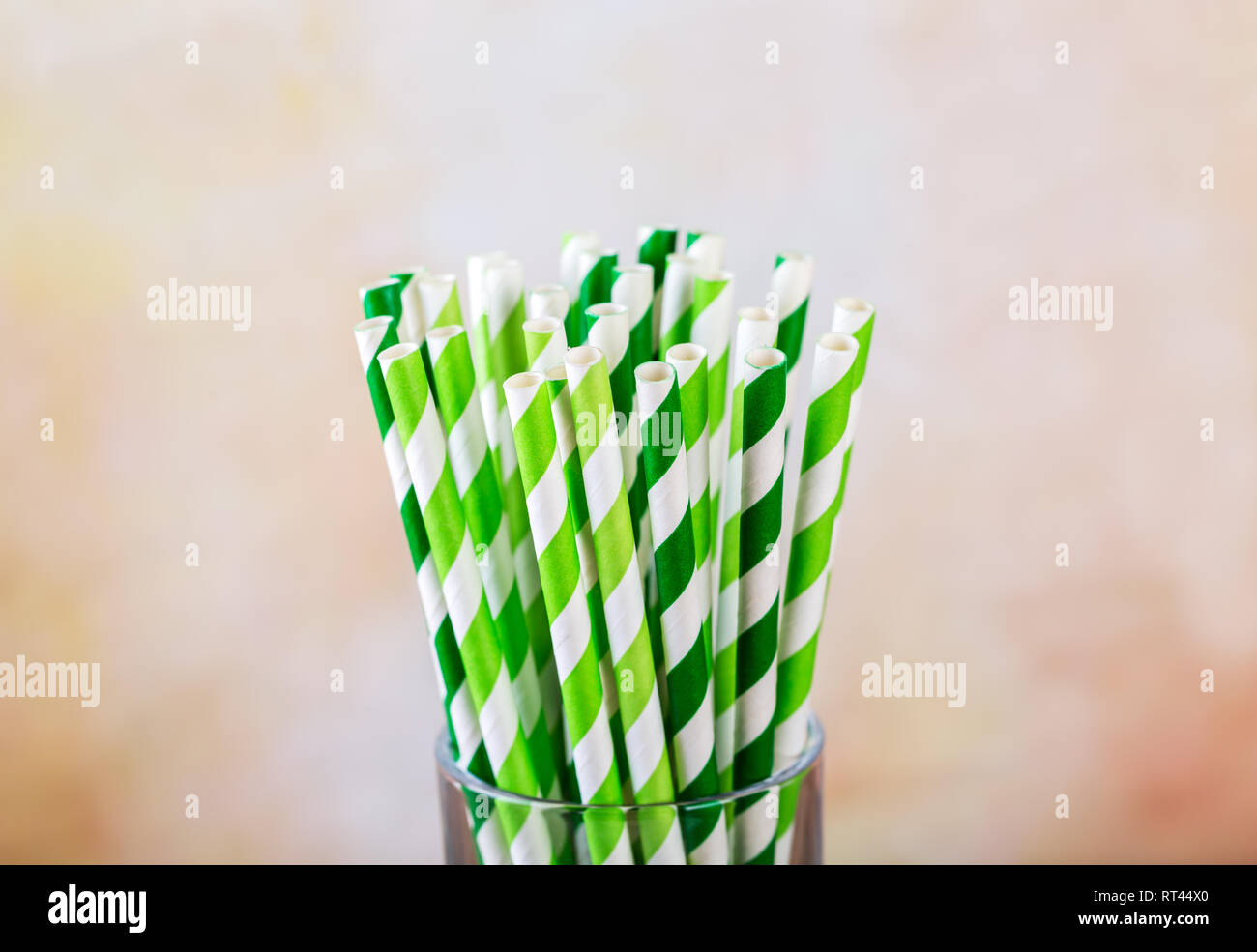 Eco-friendly paper straws Stock Photo - Alamy