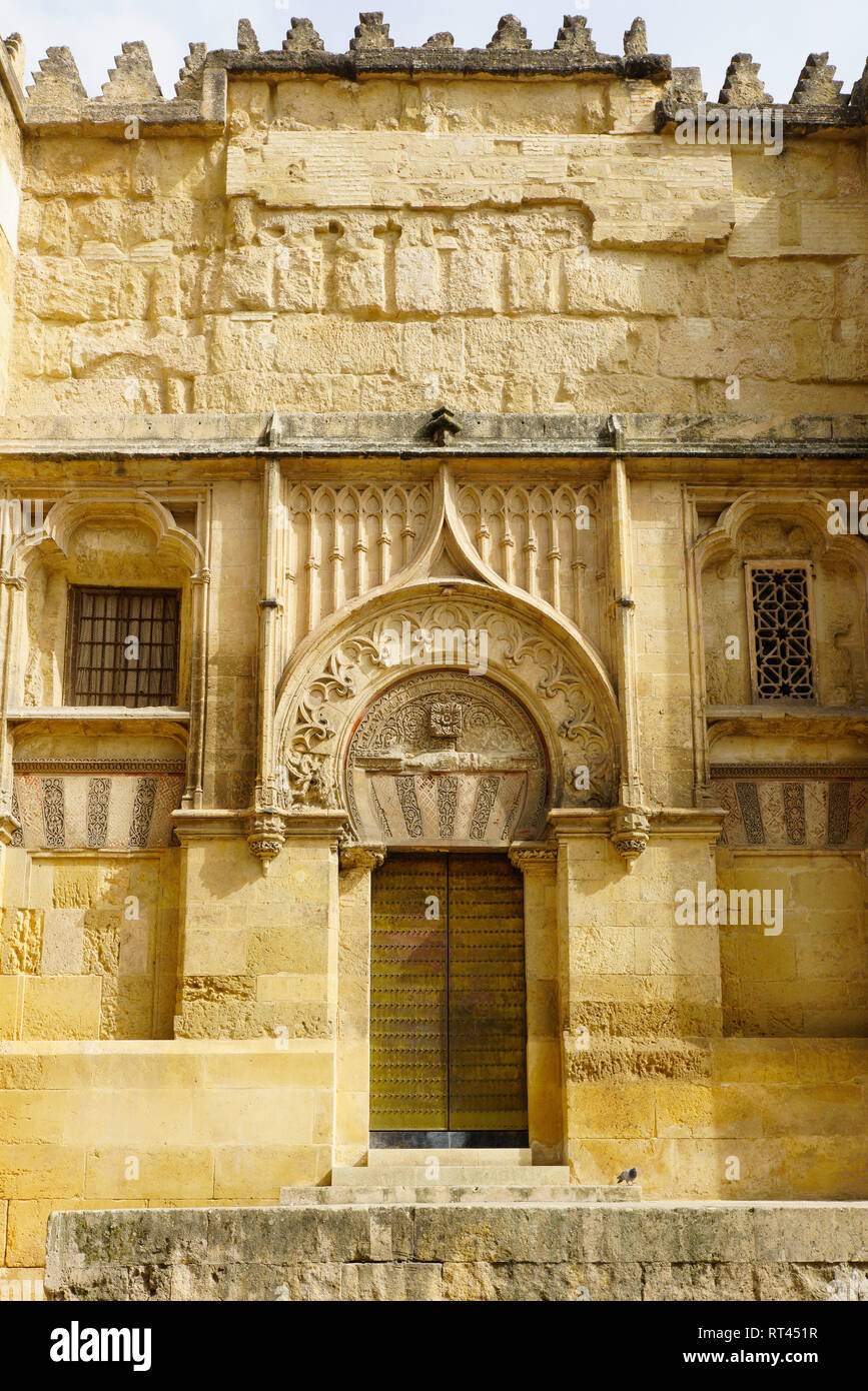 Postigo del Palacio gate, Cathedral of Cordoba, Andalusia, Spain Stock ...