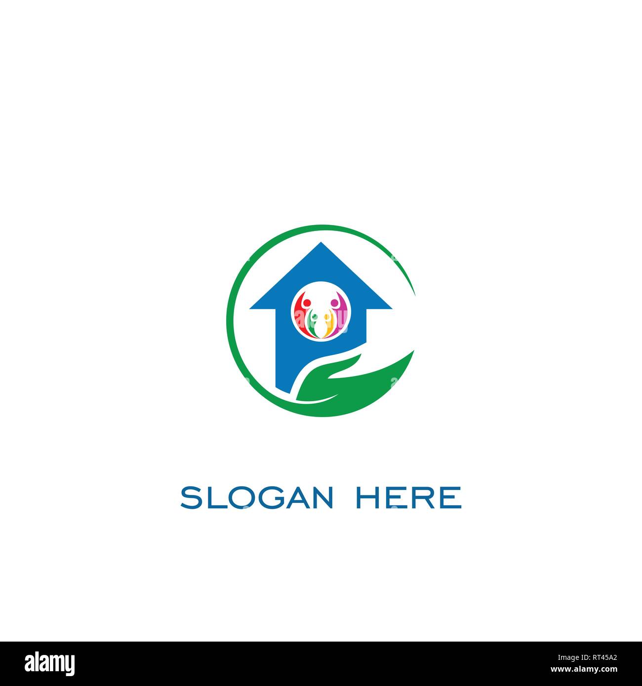 home family care logo, vector icon Stock Vector Image & Art - Alamy