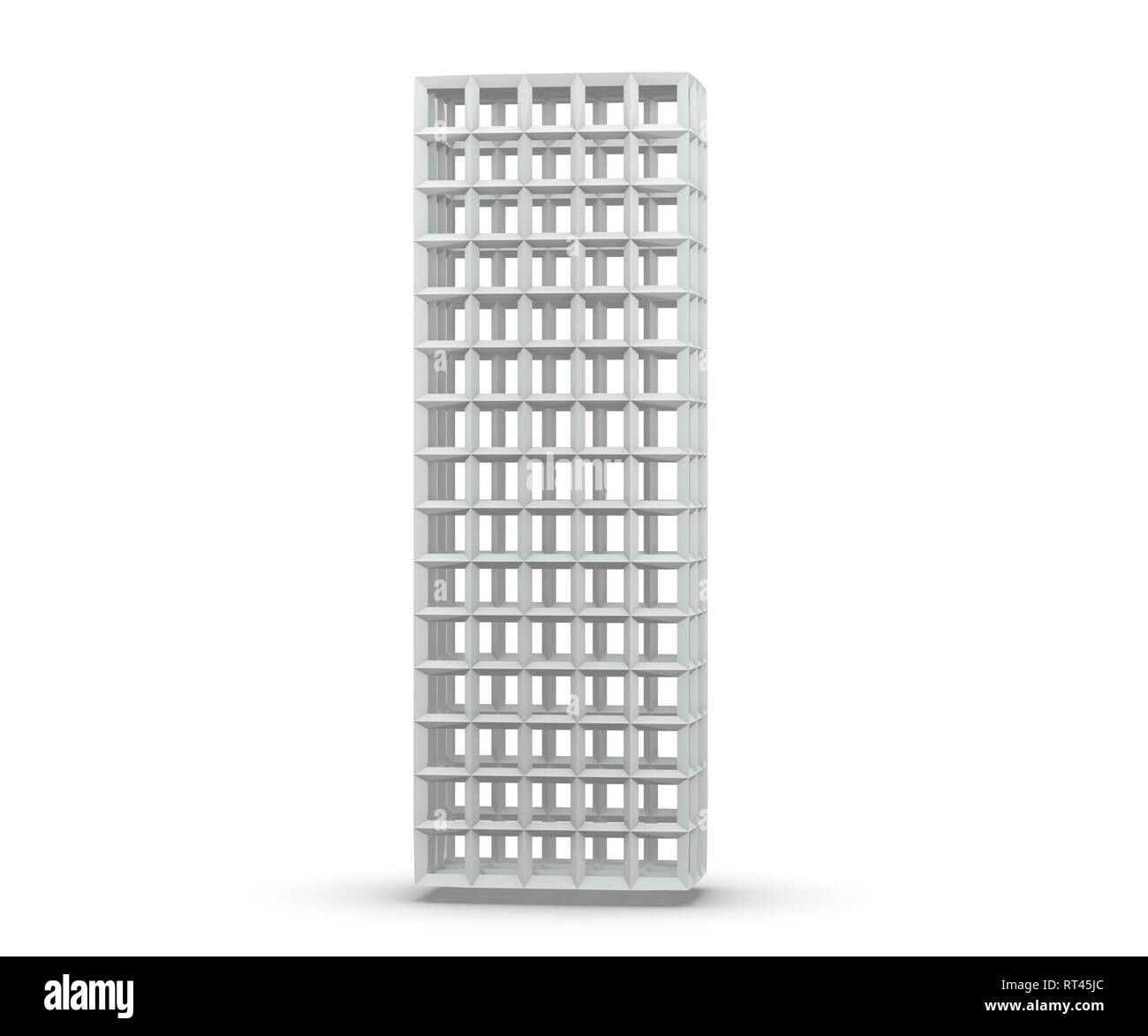 Plastic letter from blocks. Capital Letter - I isolated on white ...
