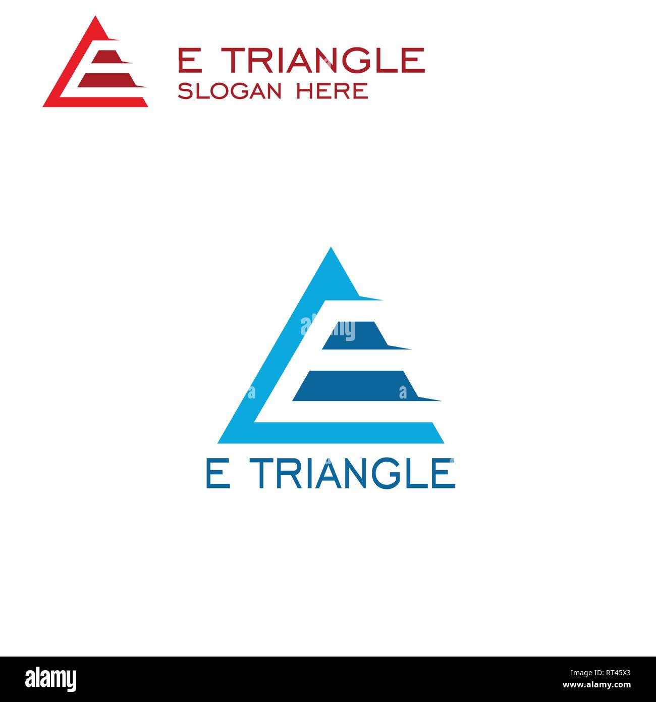 Triangle logo, E letter logo design Stock Vector Image & Art - Alamy