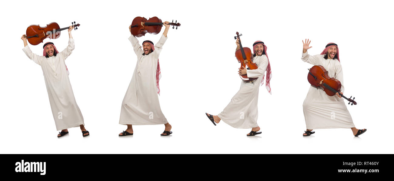 Arab man playing musical instrument Stock Photo - Alamy