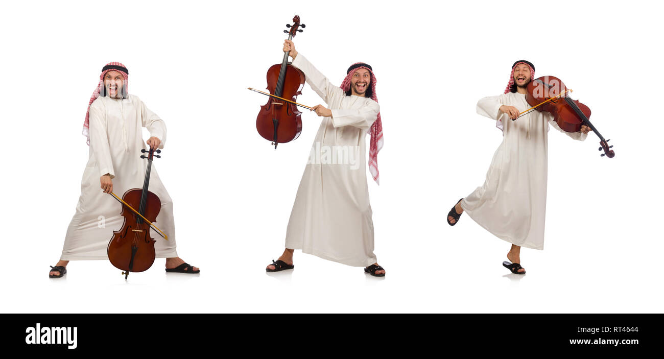 Arab man playing musical instrument Stock Photo - Alamy