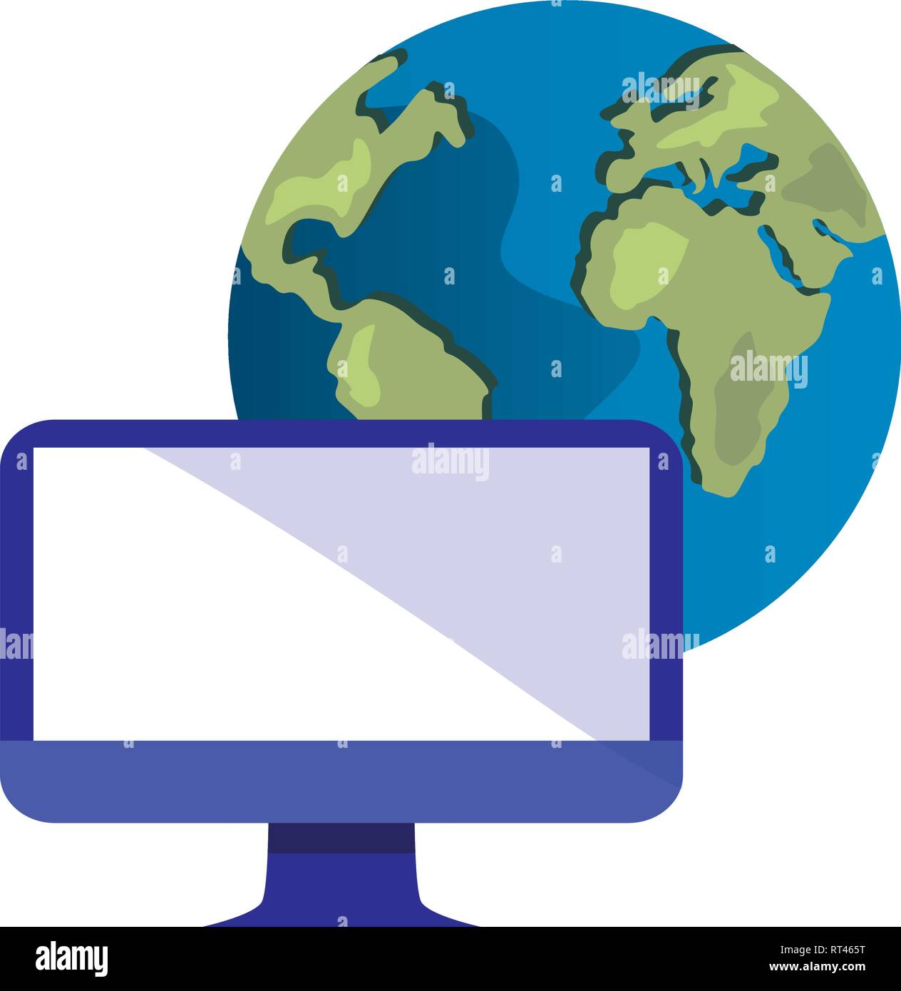 Map screen room Stock Vector Images - Alamy