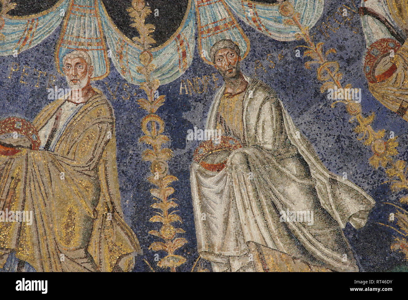 Ravenna. Mosaic in Baptistery of Neon. 4th-5th centuries. Baptism of ...