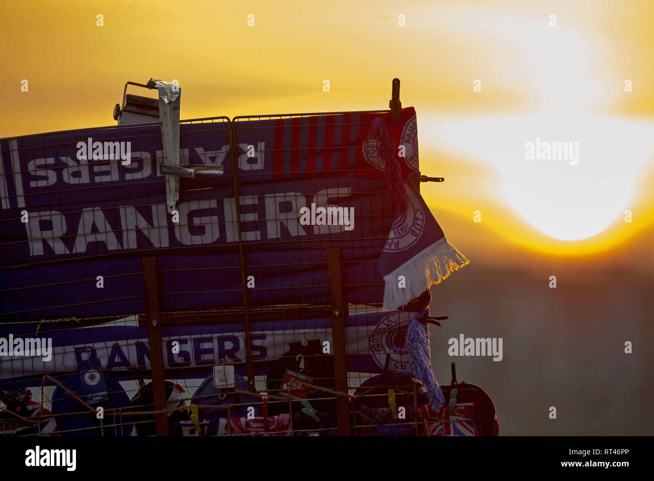 Outside view of ibrox stadium hi-res stock photography and images - Alamy