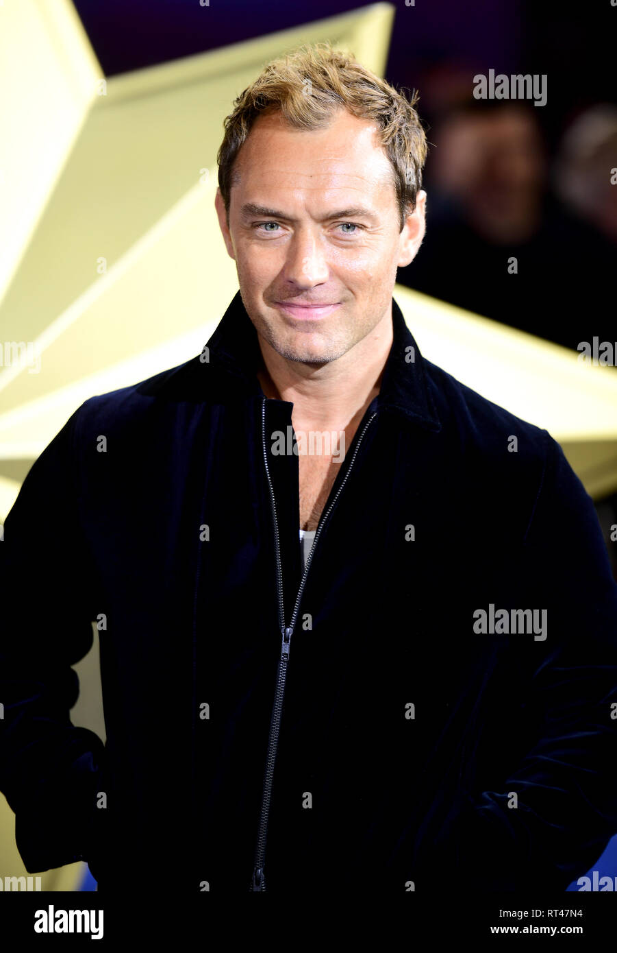 Jude Law attending the Captain Marvel European Premiere held at the ...