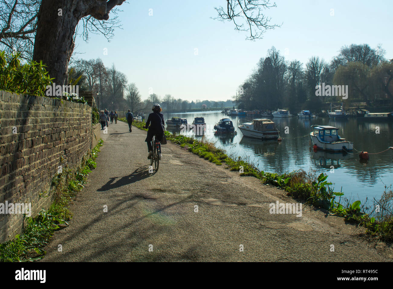 Richmond River Thames scene, London Stock Photo - Alamy