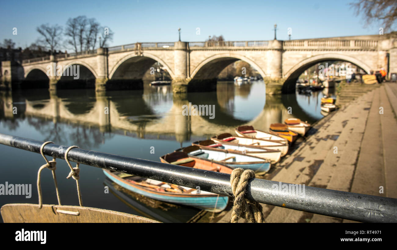 Richmond River Thames scene, London Stock Photo - Alamy