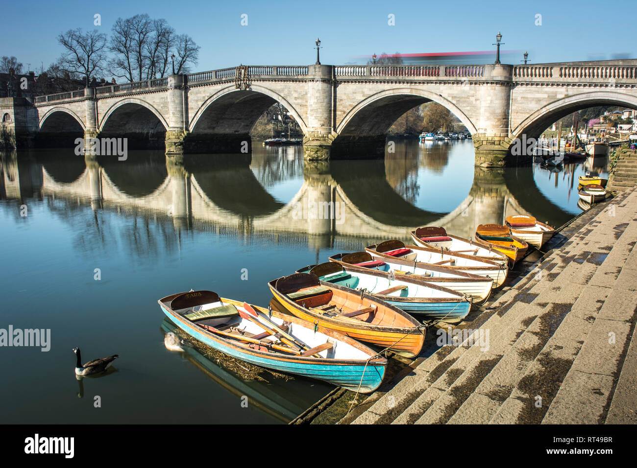Richmond River Thames scene, London Stock Photo - Alamy