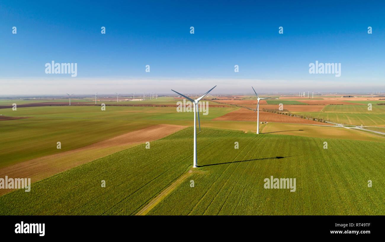 Panorama countryside fields wind turbines hi-res stock photography and ...