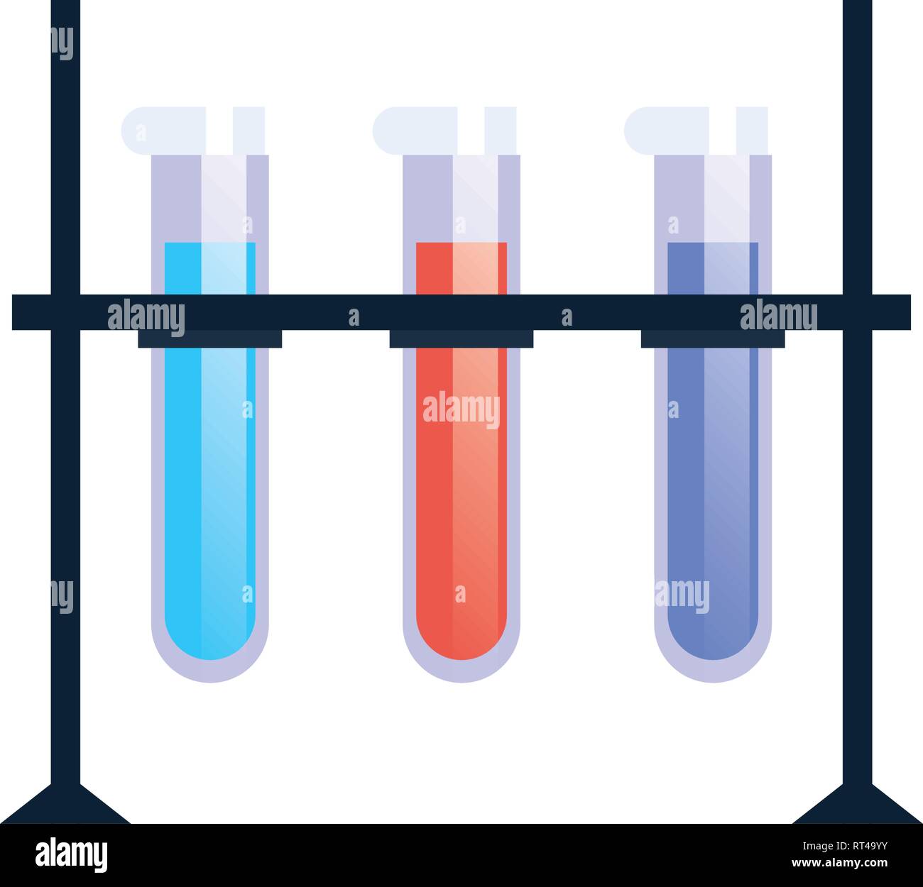 Test tube rack test tubes Stock Vector Images - Alamy