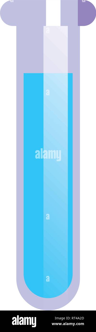 science laboratory pipette on white background vector illustration ...