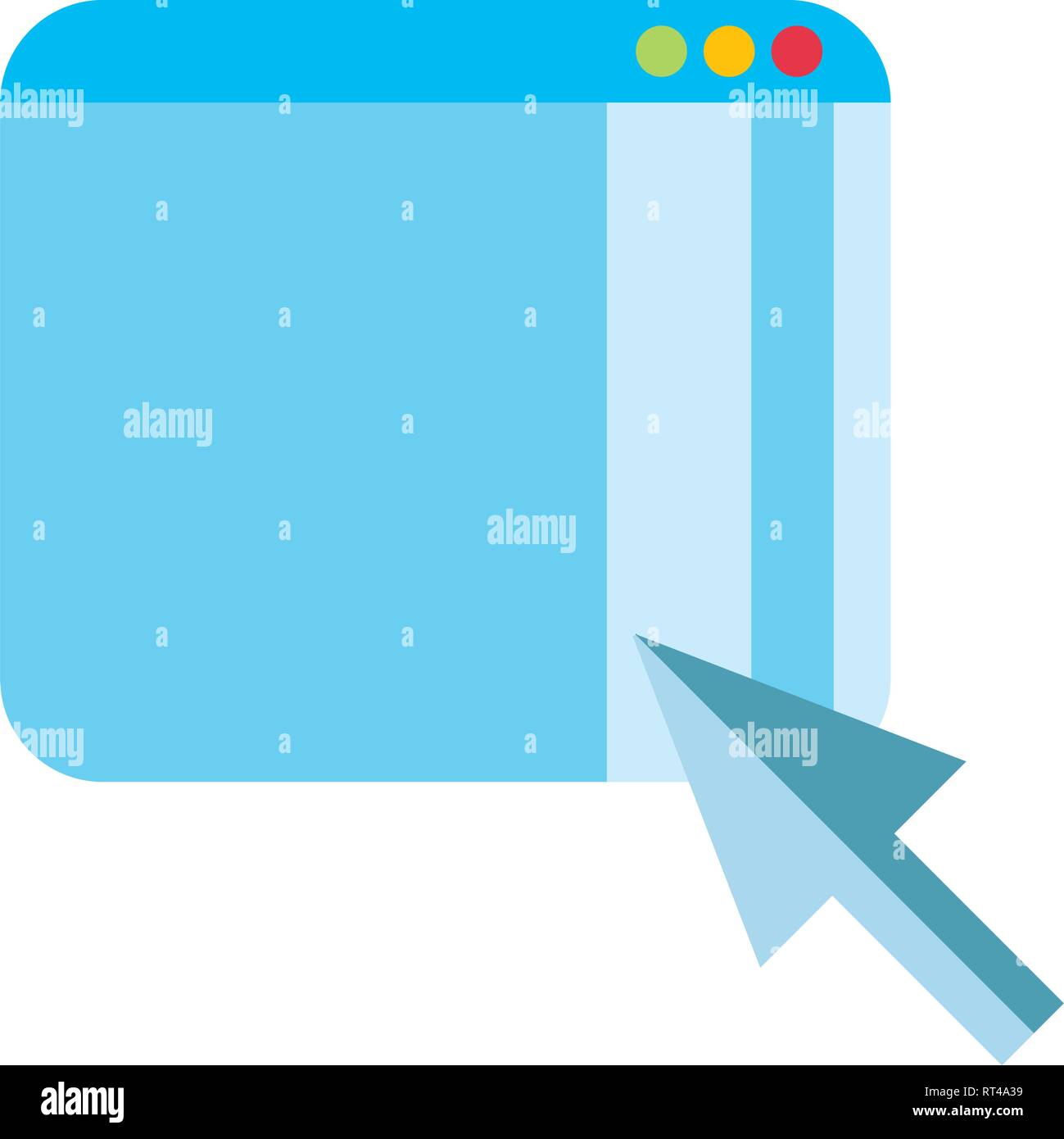 website cursor arrow on white background vector illustration Stock ...