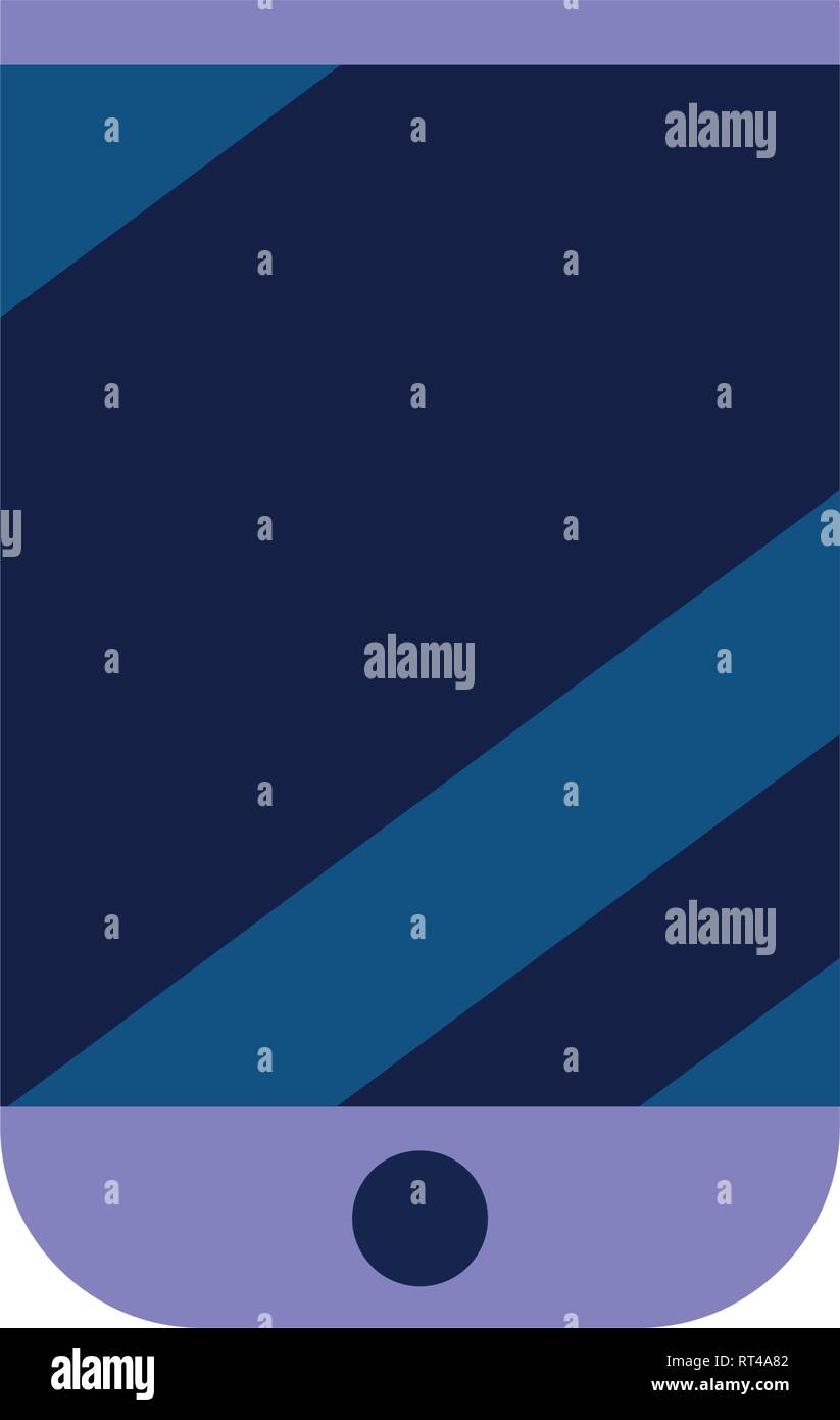 smartphone device tech on white background vector illustration Stock ...