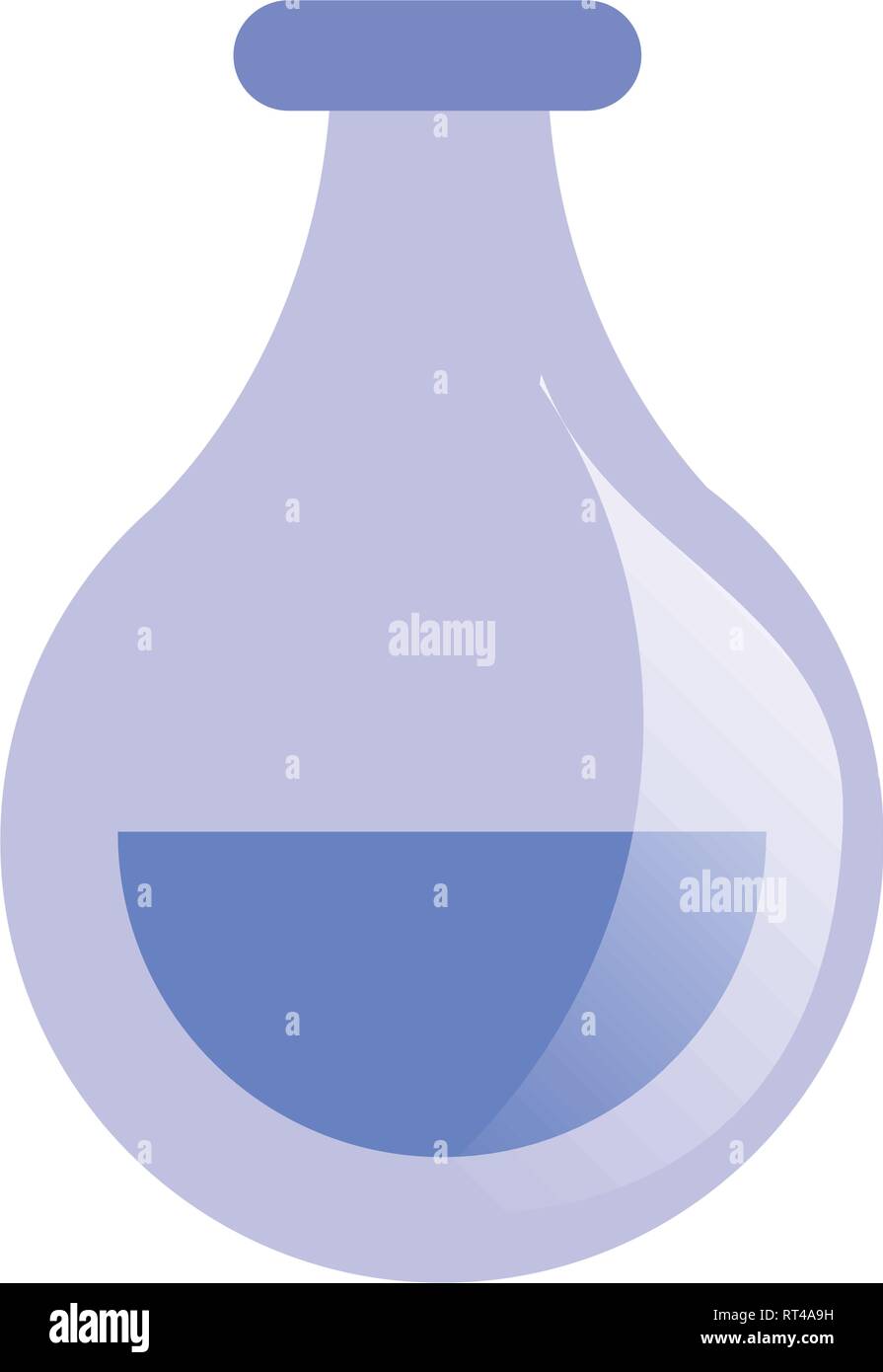 science laboratory beaker on white background vector illustration Stock ...