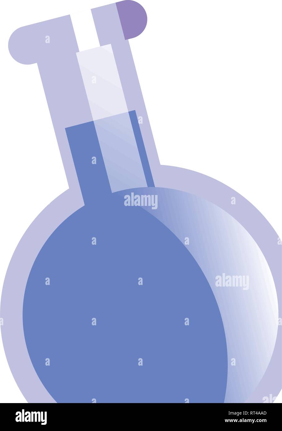 science laboratory beaker on white background vector illustration Stock ...