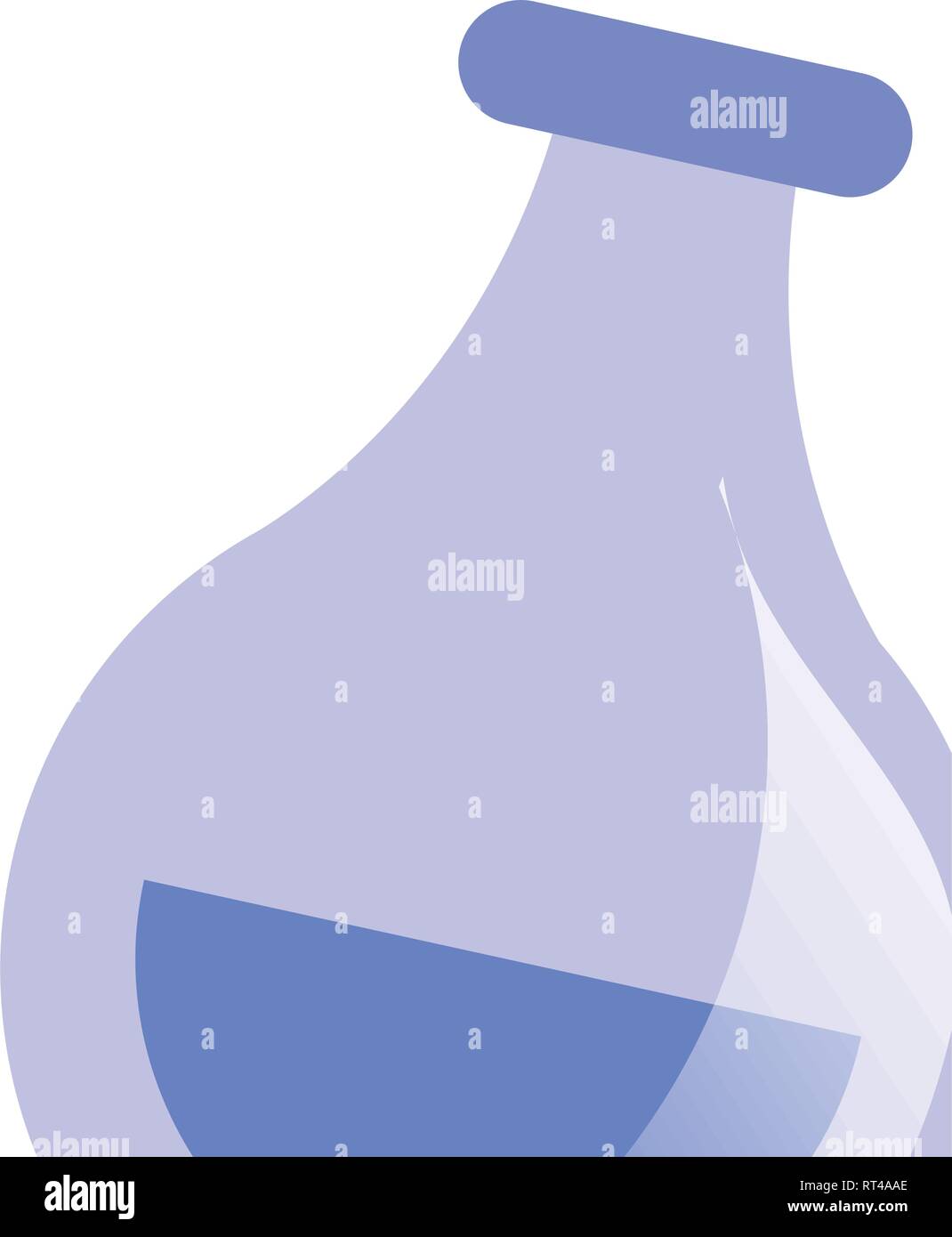 science laboratory beaker on white background vector illustration Stock ...