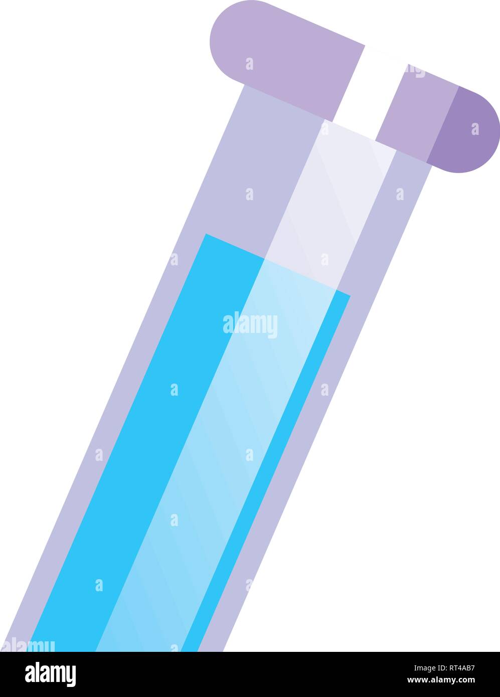 science laboratory pipette on white background vector illustration ...