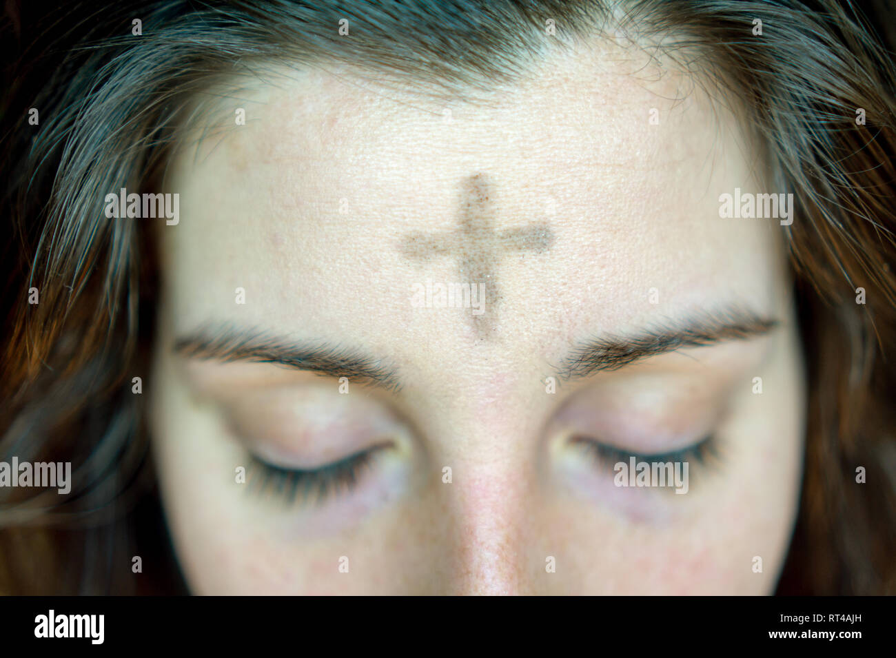 Ashes forehead hi-res stock photography and images - Alamy