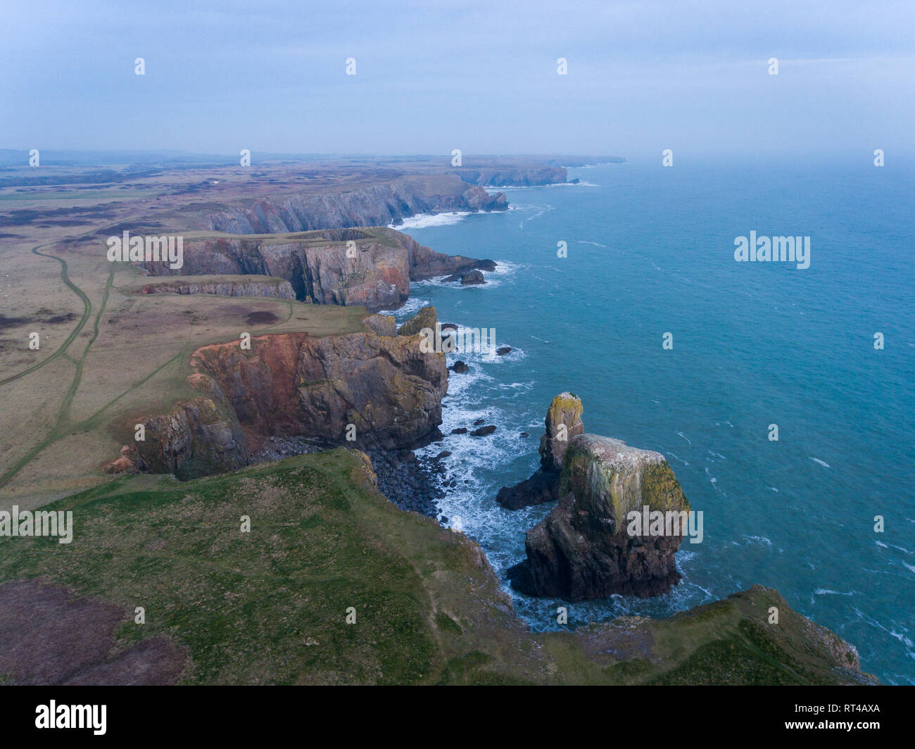 Erosion of headland uk aerial hi-res stock photography and images - Alamy