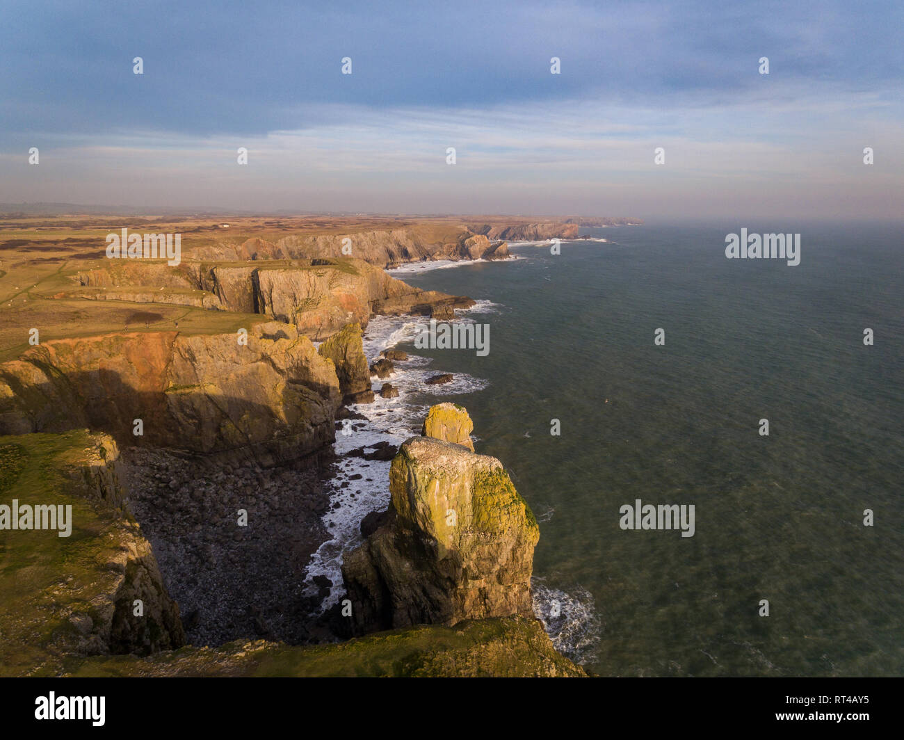 Erosion of headland uk aerial hi-res stock photography and images - Alamy