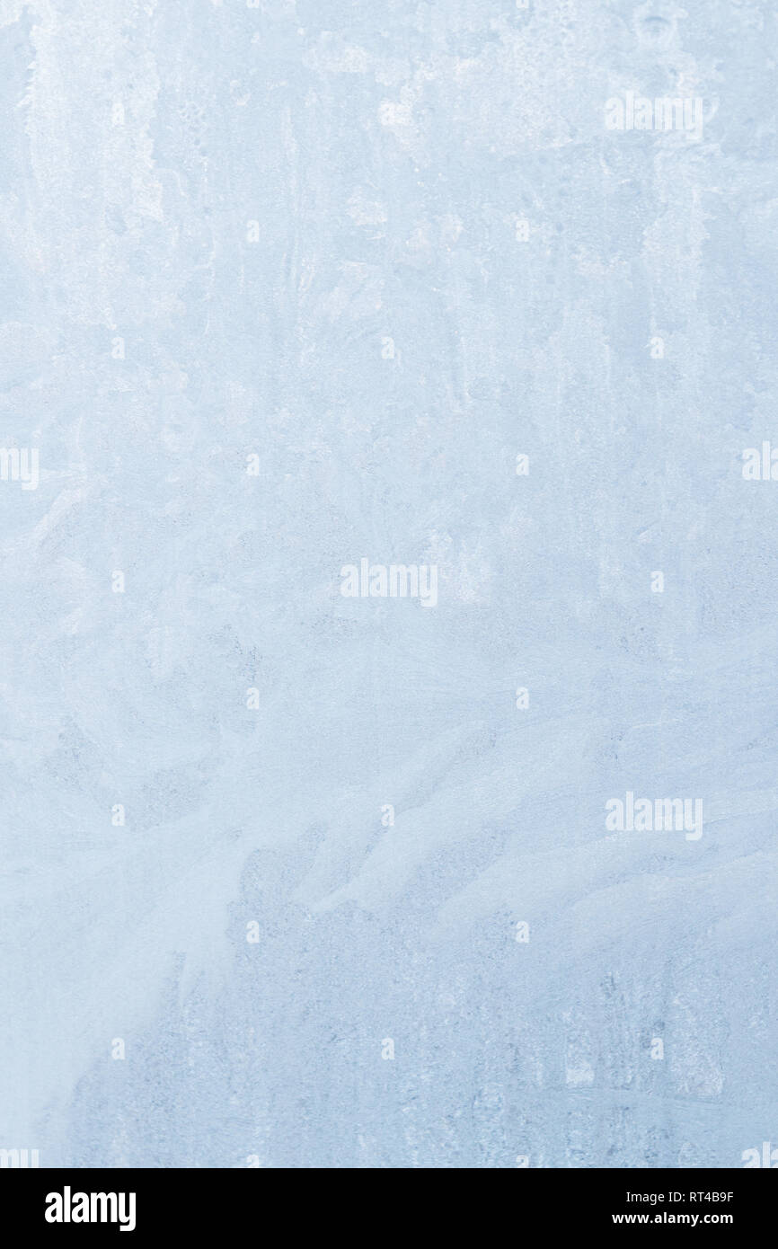 Frosty patterns on a frozen ice box in the early morning Stock Photo ...