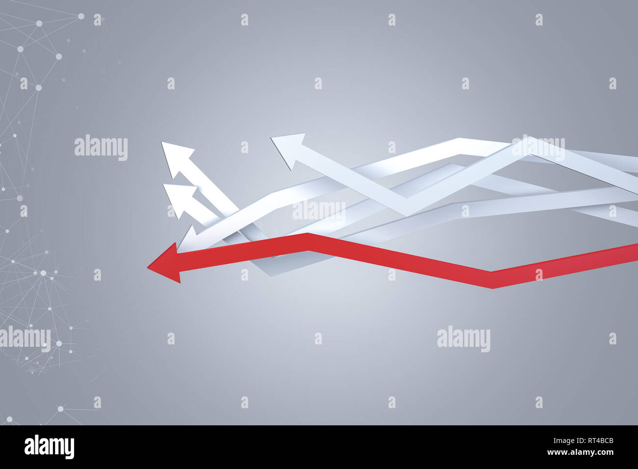 Finance concept, financial chart with arrow and stock market diagram ...