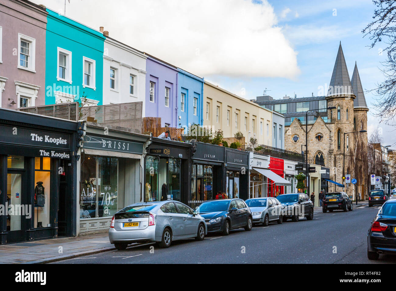 Westbourne Grove, Notting Hill, London Stock Photo - Alamy