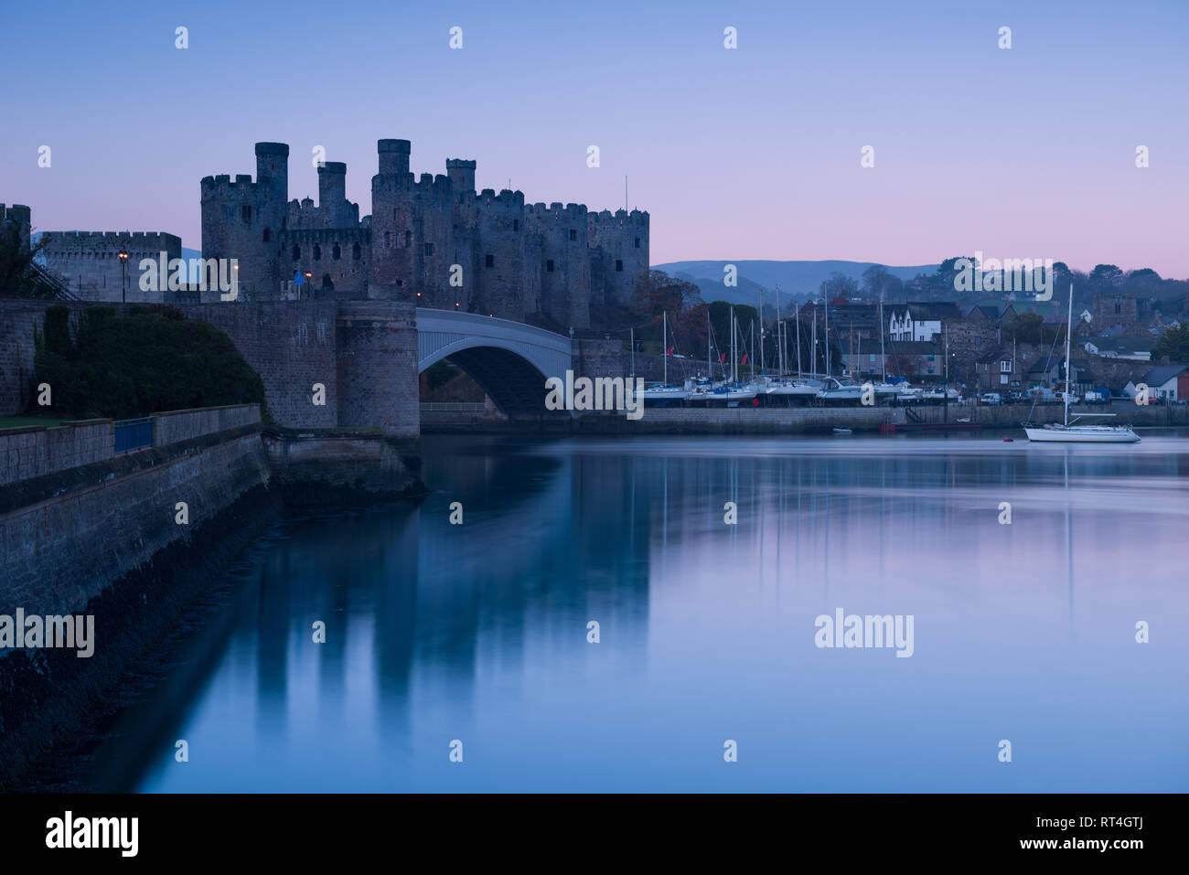 Conwy Castle in Wales, Uk Stock Photo - Alamy