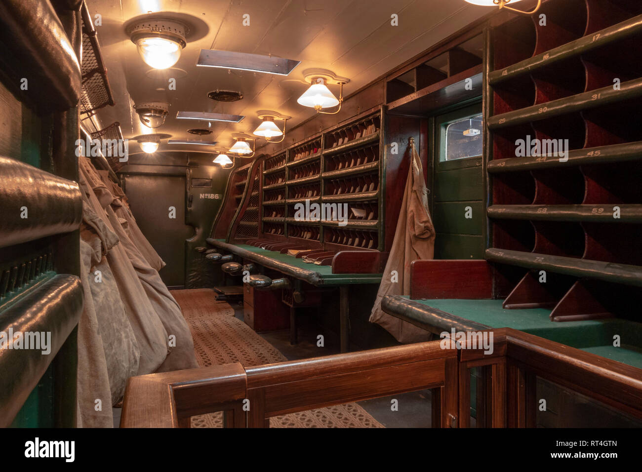 Travelling Post Office (TPO) carriage (1880's-1930's) on display in the ...