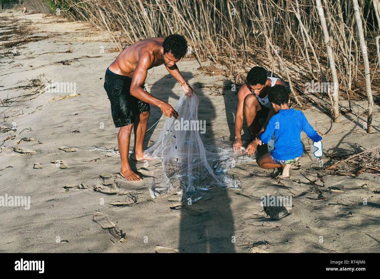 Traditional fishing on Fernando de Noronha, an Island off the North ...