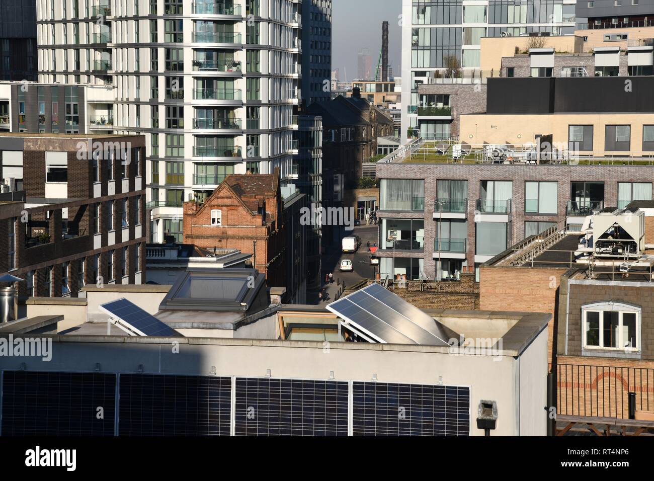 Residential tower block construction in London Stock Photo - Alamy