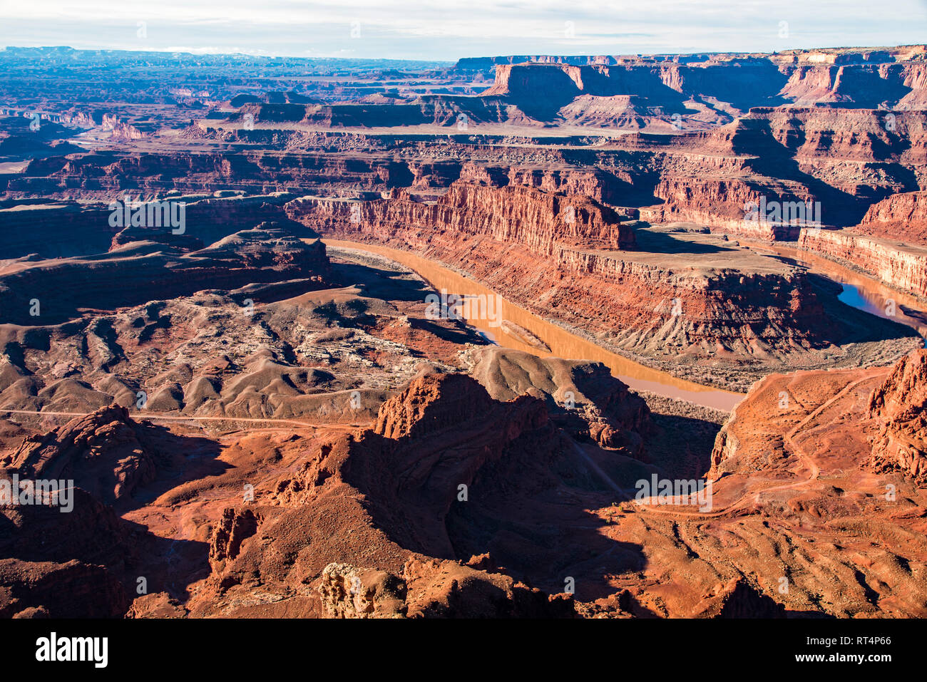 Canyonlands National Park, showing arches, Dead Horse Point, huge mesas ...