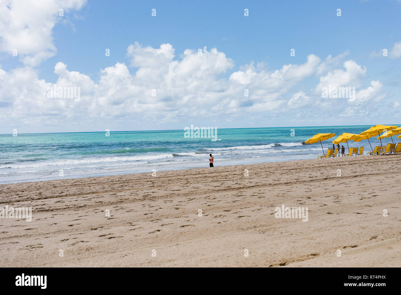 The beach of Recife, a beautiful Beach Town in the North of Brazil ...