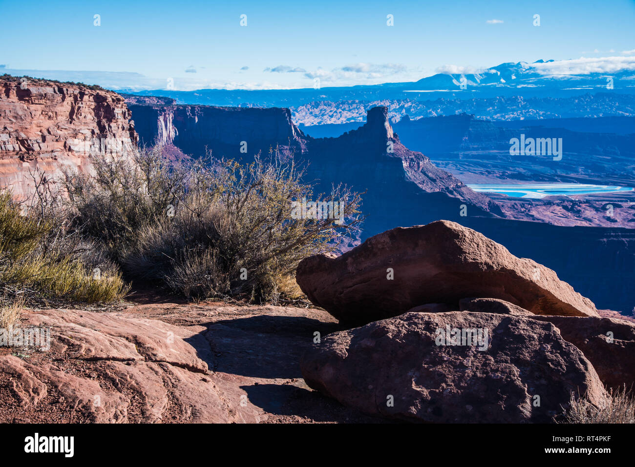 Canyonlands National Park, showing arches, Dead Horse Point, huge mesas ...