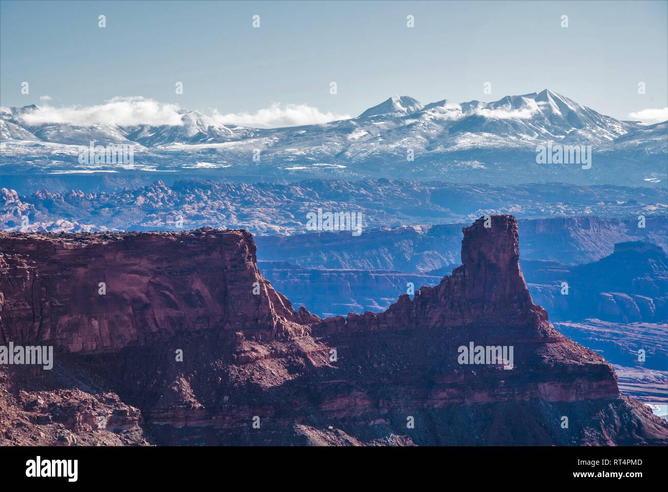 Canyonlands National Park, showing arches, Dead Horse Point, huge mesas ...