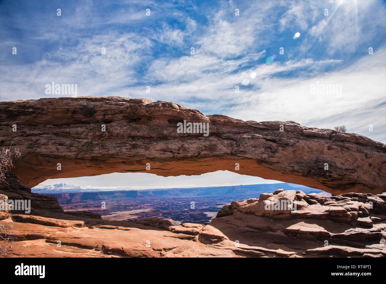 Canyonlands National Park, showing arches, Dead Horse Point, huge mesas ...