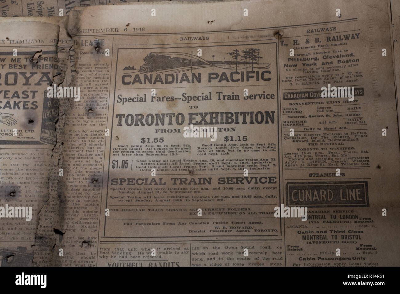 1916 newspaper hi-res stock photography and images - Alamy