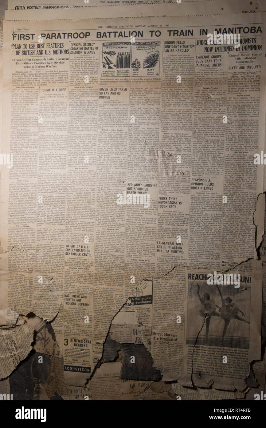 World War II news paper headlines Paratroopers training for battle ...