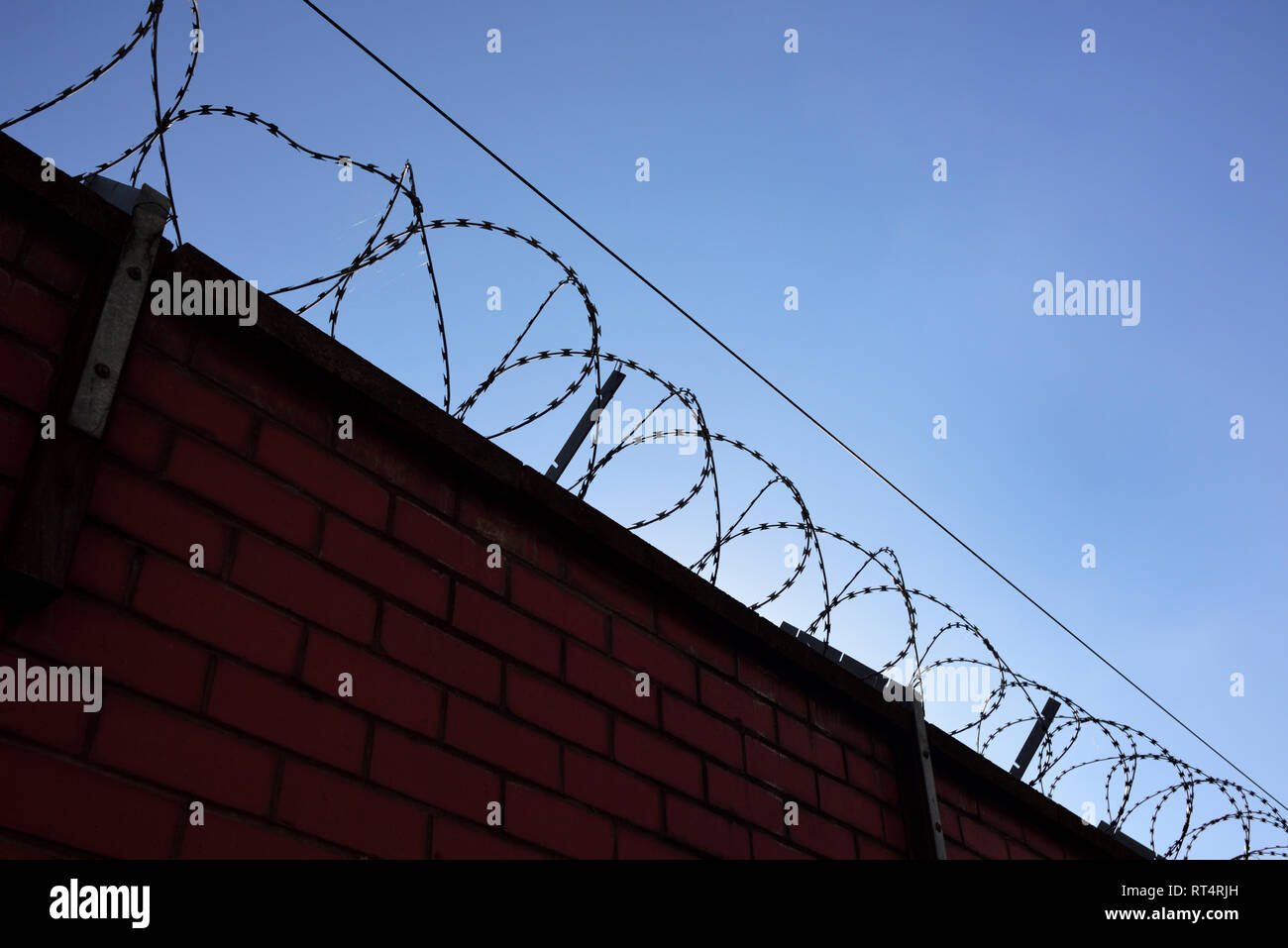 Helical coil razor wire hi-res stock photography and images - Alamy