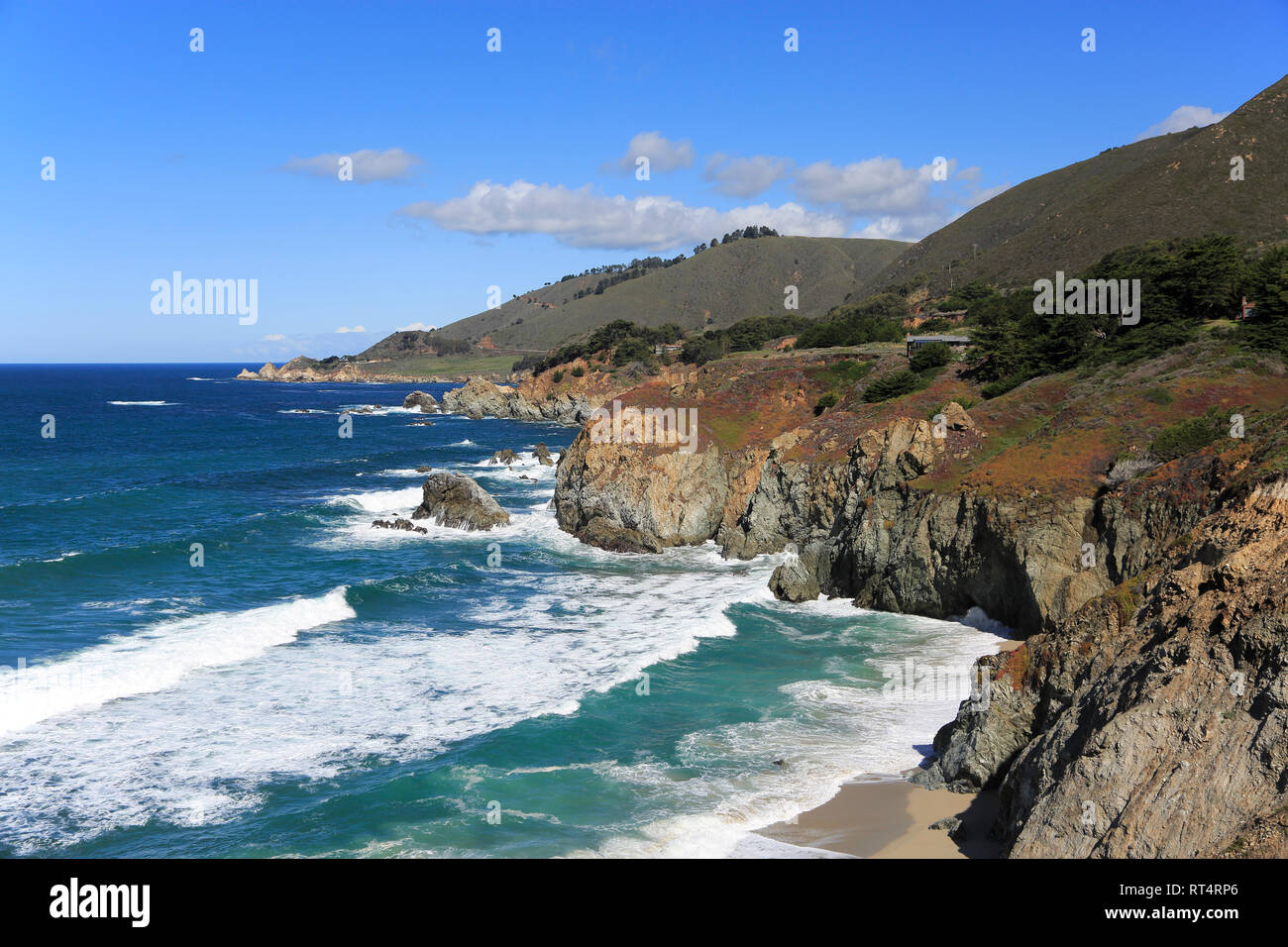 Big Sur Coastline, Pacific Ocean, California, USA Stock Photo - Alamy