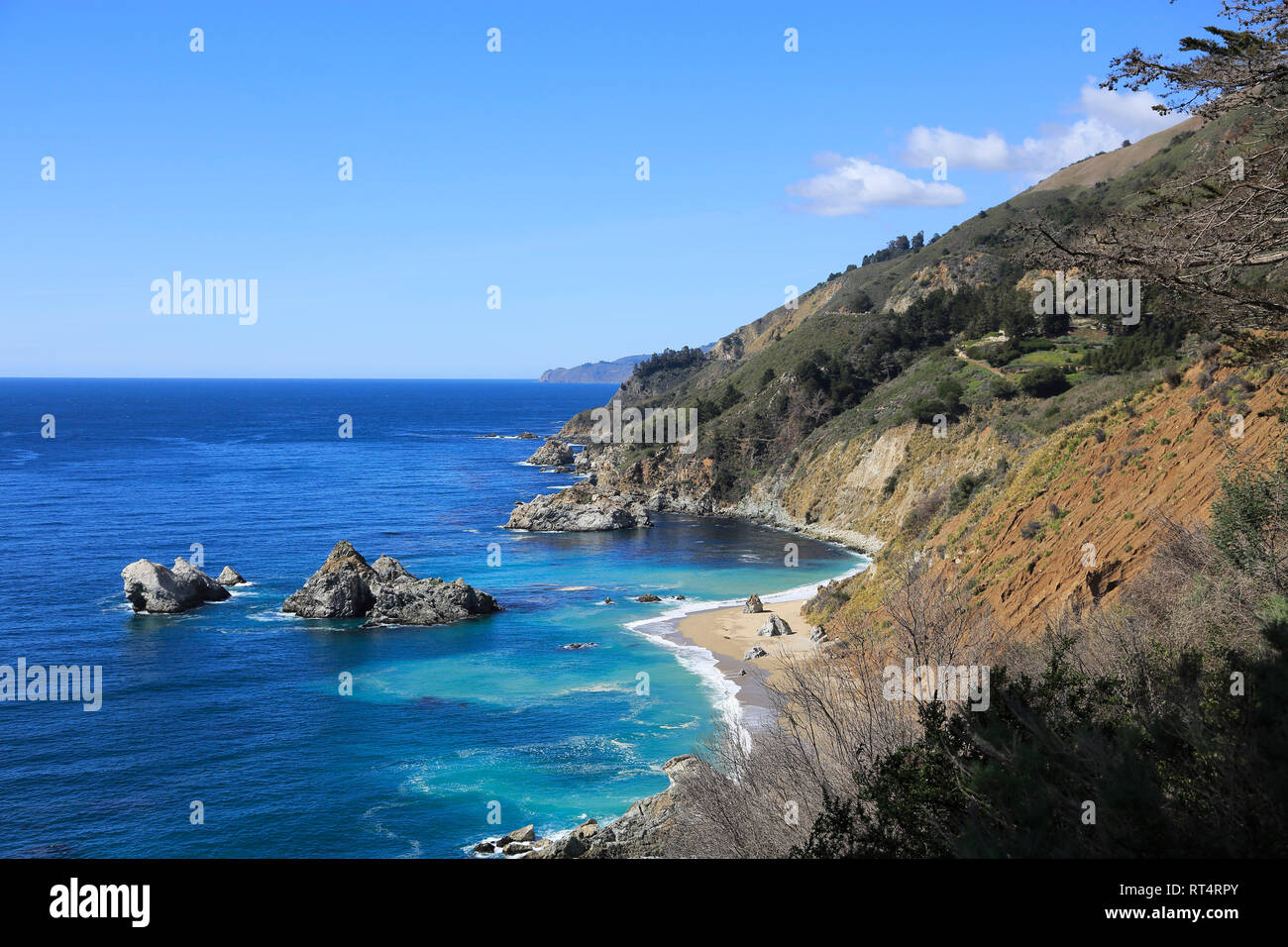Big Sur Coastline, Pacific Ocean, California, USA Stock Photo - Alamy