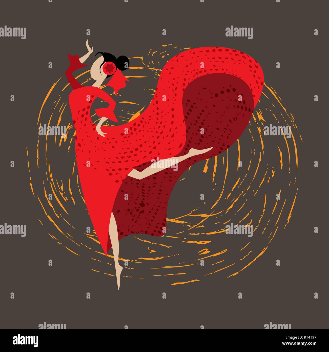 Vintage spain fan Stock Vector Images - Alamy