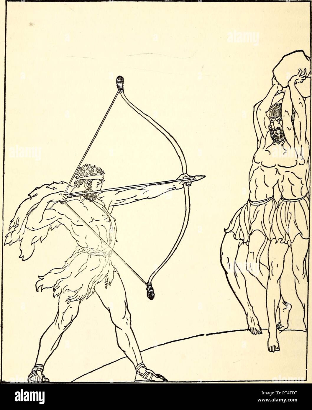 Vintage mythological illustration Stock Photo - Alamy