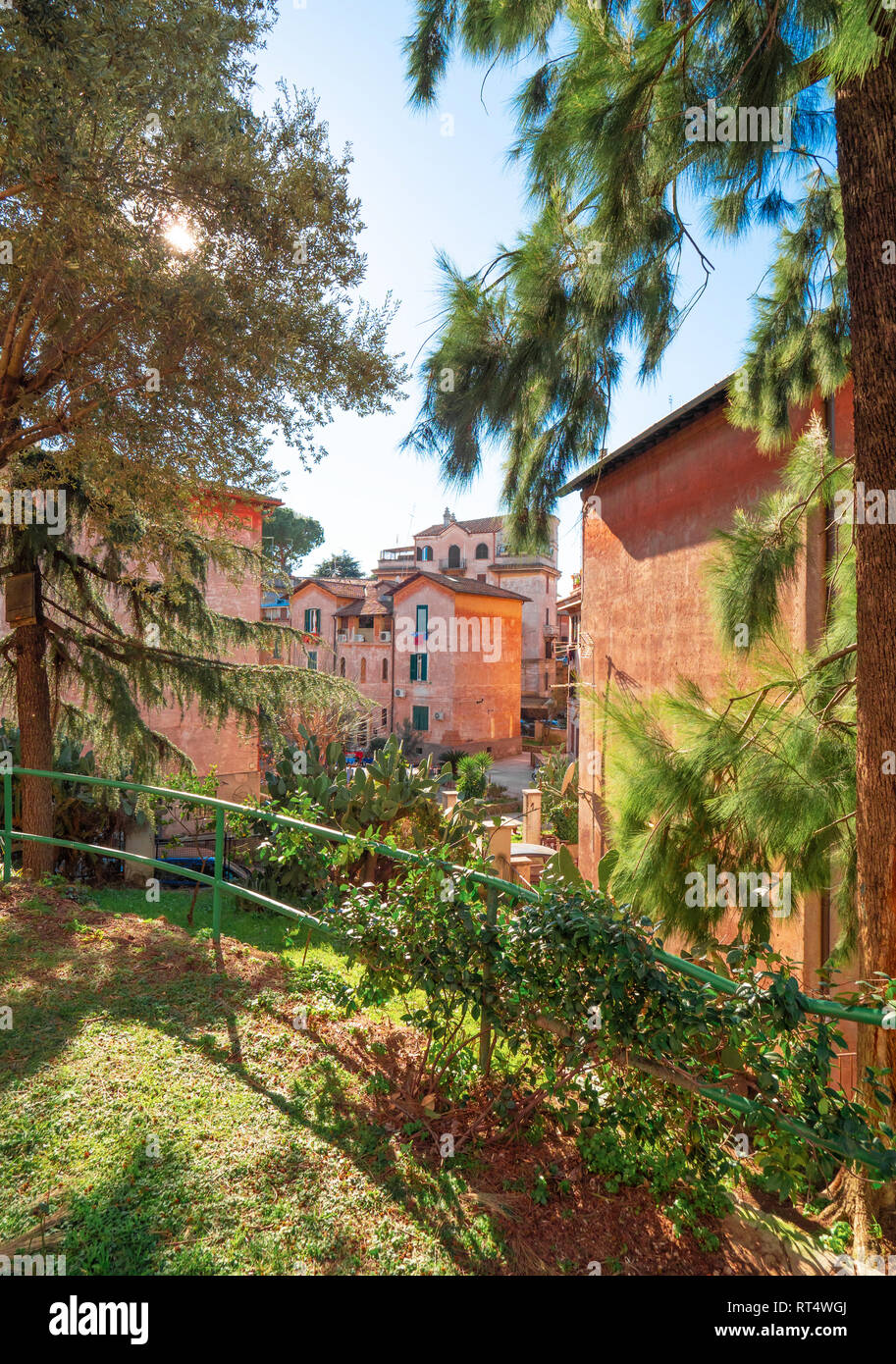 Rome (Italy) - The suggestive popular Garbatella quarter in Ostiense ...